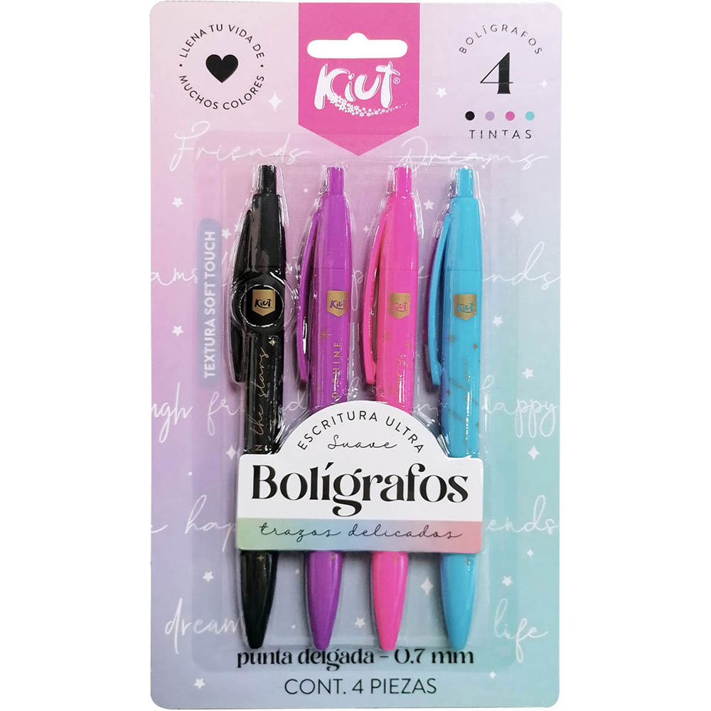 Bolígrafo Norma Kiut 0.7Mm con 4 Surtidos | Papelería Lumen