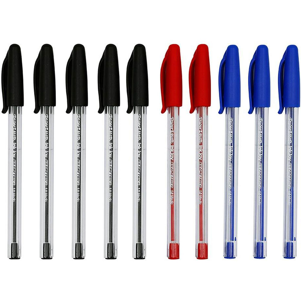 Bolígrafo Paper Mate Kilométrico Punta Mediana Colores Básicos Blíster ...