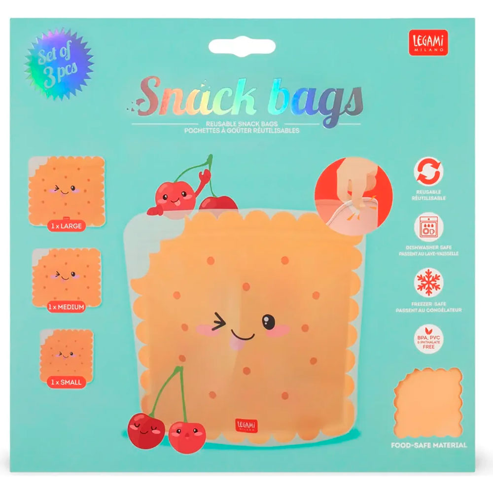 Bolsa Snacks Galleta Con 3 Legami Zb0003
