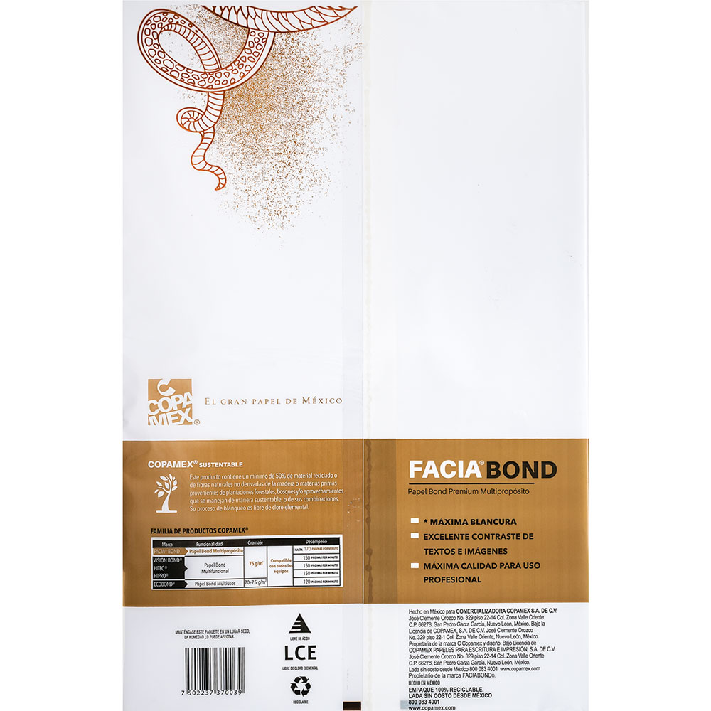 Bond Facia Doble Carta | Papelería Lumen