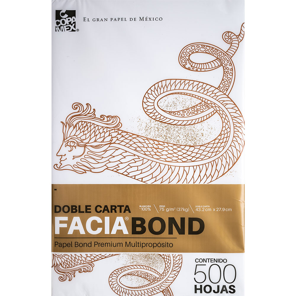 Paquete de 500 hojas bond Facia doble carta | Papelería Lumen