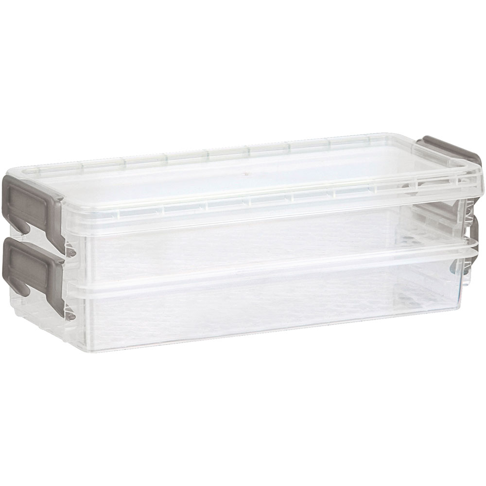 Caja Con Divisiones Tengone 0.33L 20.5X8X6.5Cm Con 2 Traslucido