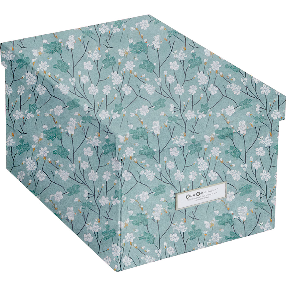 Caja Multiusos de Cartón Bbox Laminado Flores 22.5X29.5X15CM ...