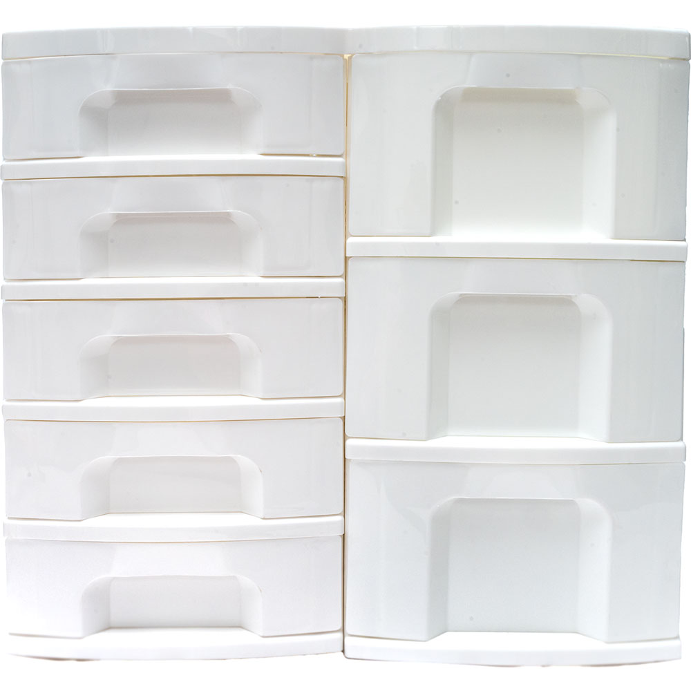 Cajonera Really 5X7L/3X12L 8 Cajones Con Ruedas Transparente ...