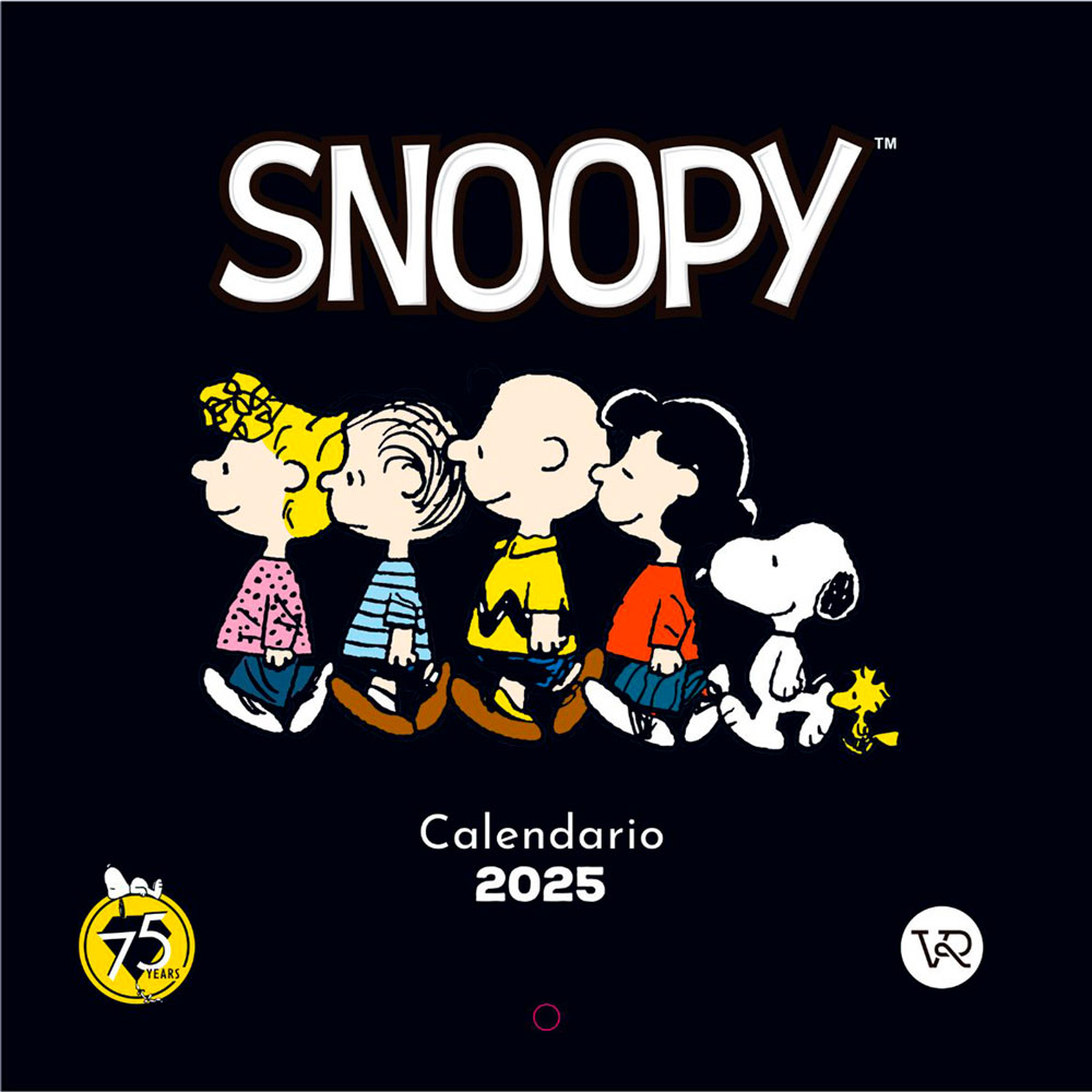 Calendario Pared Snoopy 30X30Cm 2025 | Lumen