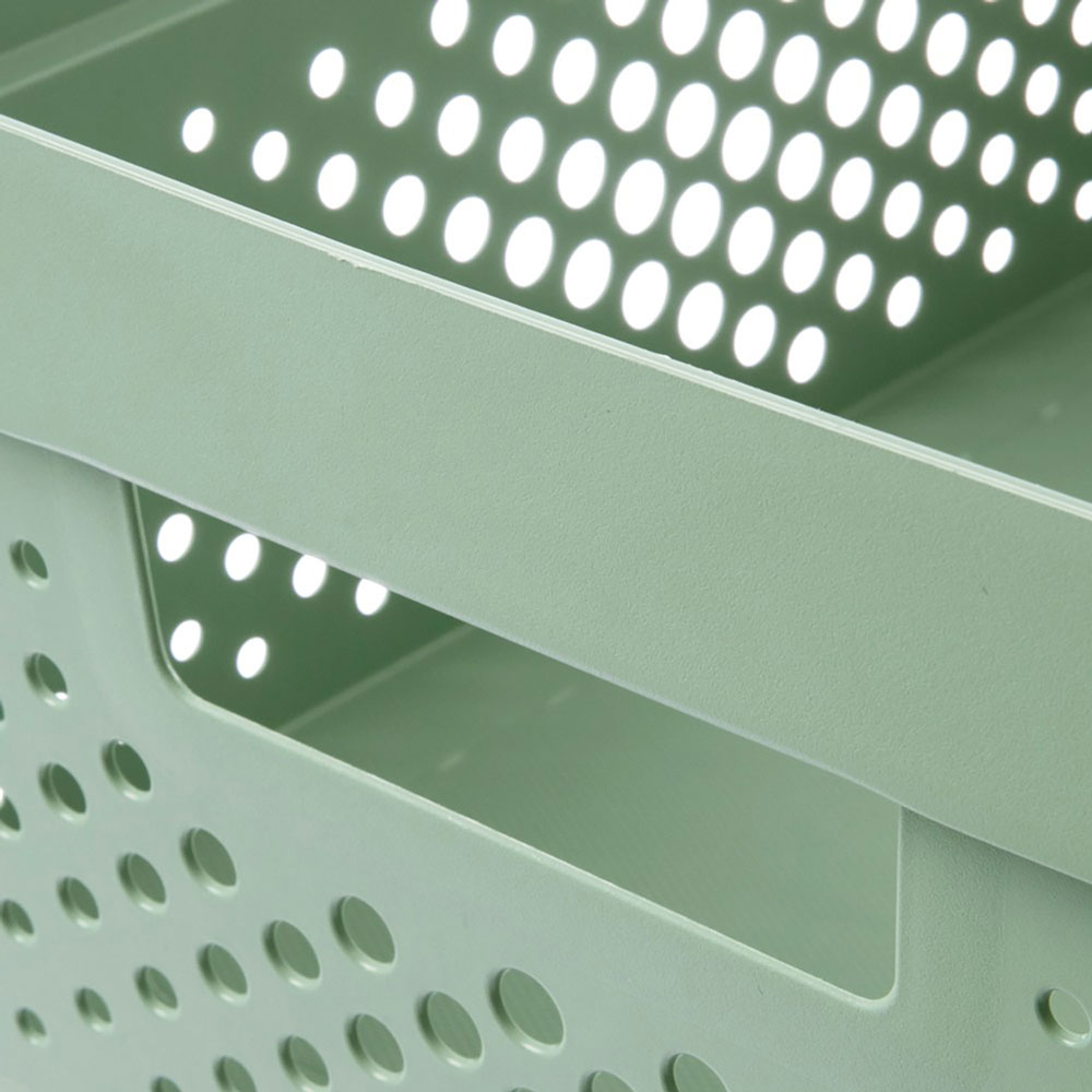 Canastilla Curver Dot Verde Recy 11L | Papelería Lumen