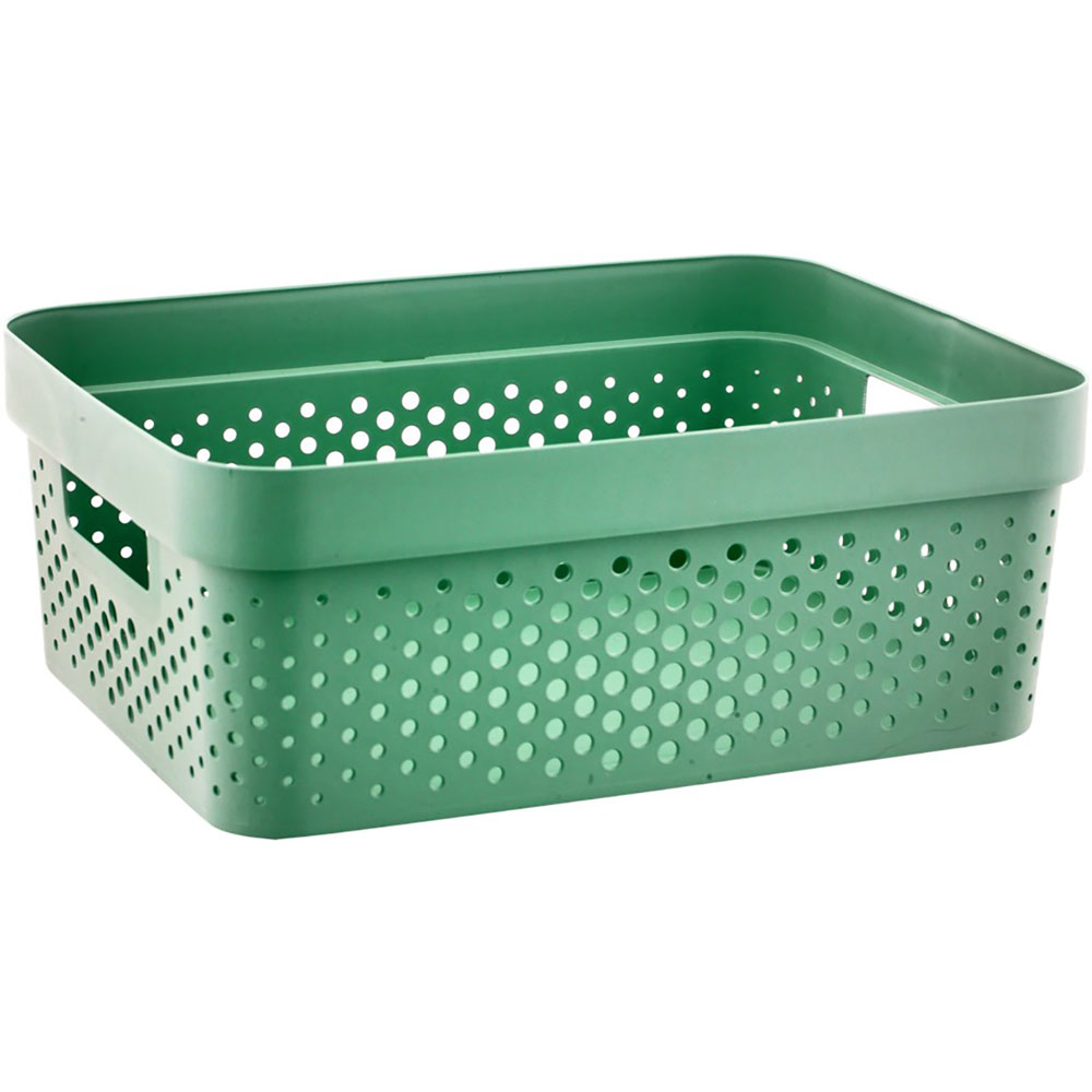 Canastilla Curver Dot Verde Recy 11L | Papelería Lumen