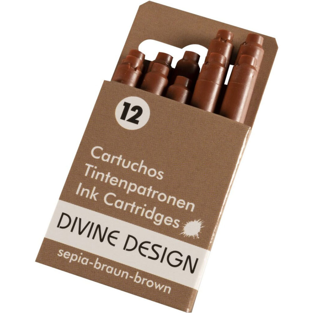 Cartucho de Tinta para Pluma ZYX DDTP Sepia con 12 Piezas | Lumen