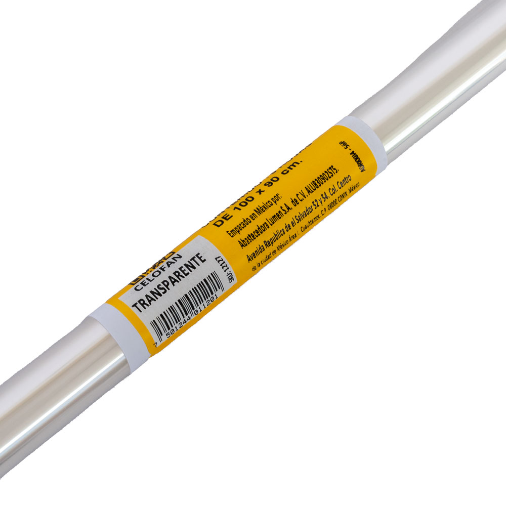 Celofan Impermeable Lumen 100x90cm transparente con 5 piezas