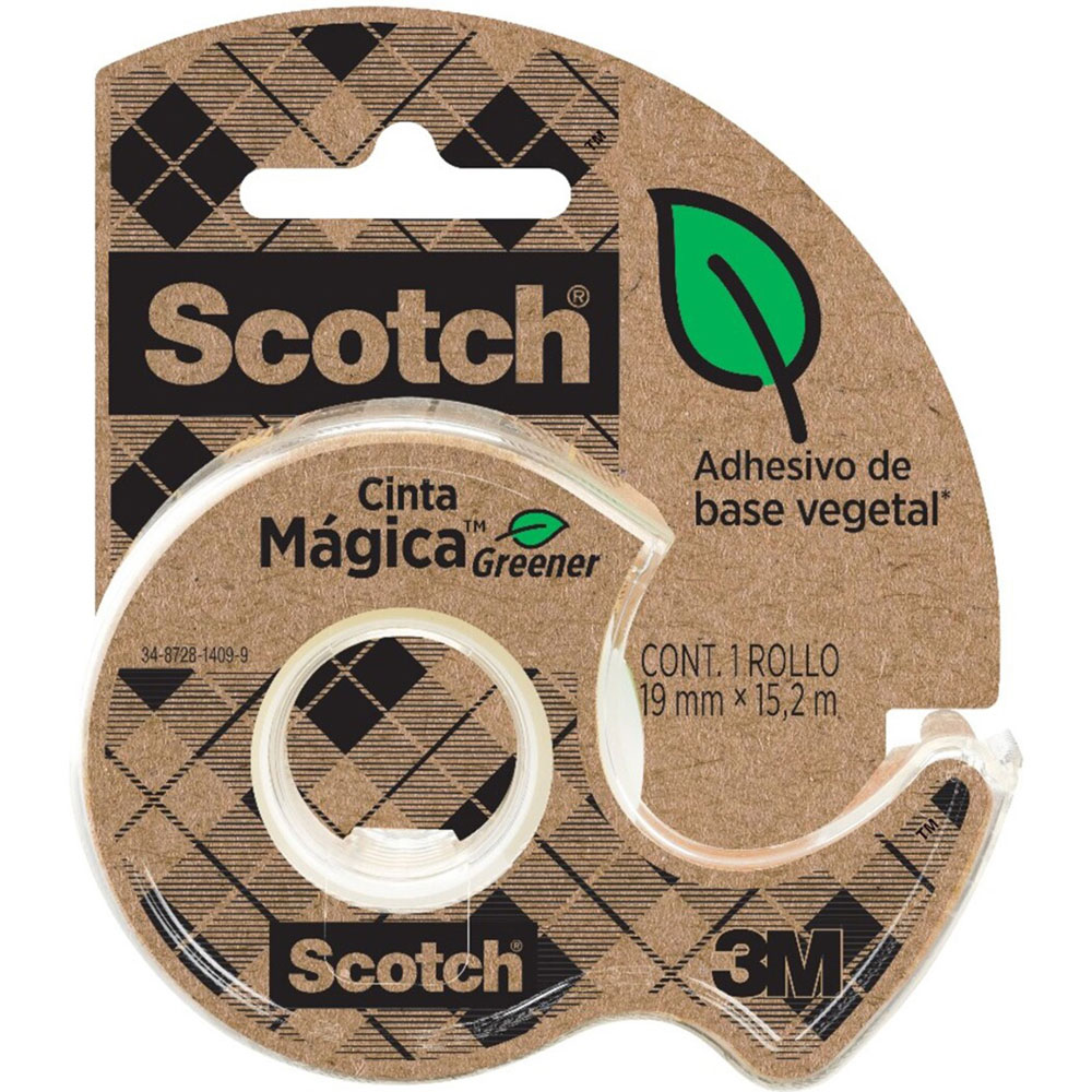 Cinta Adhesiva 3M Scotch Magica Greener 19Mmx15.2M | Papelería Lumen
