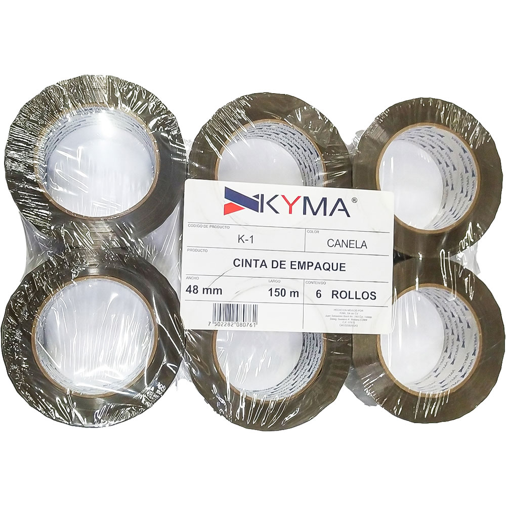 Cinta Kyma canela 48mmx150m con 6 piezas | Lumen