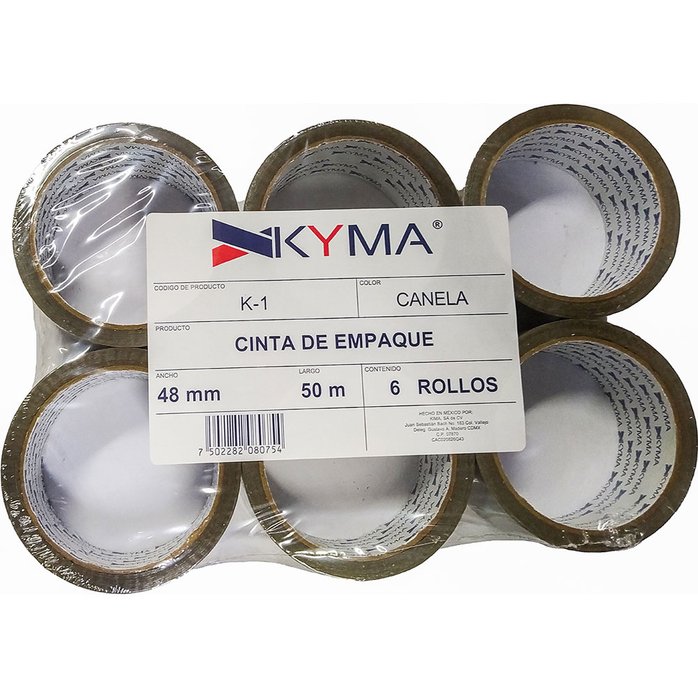 Cinta Kyma canela 48mmx50m con 6 piezas | Lumen