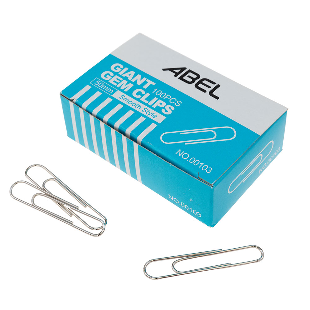 Clips Abel Jumbo Con 100 piezas | Papelería Lumen