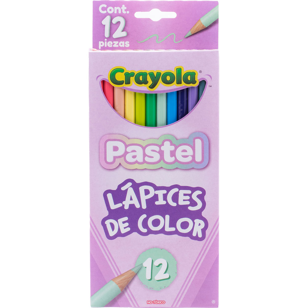 Colores Crayola Redondos Pastel Con 12 Piezas | Lumen