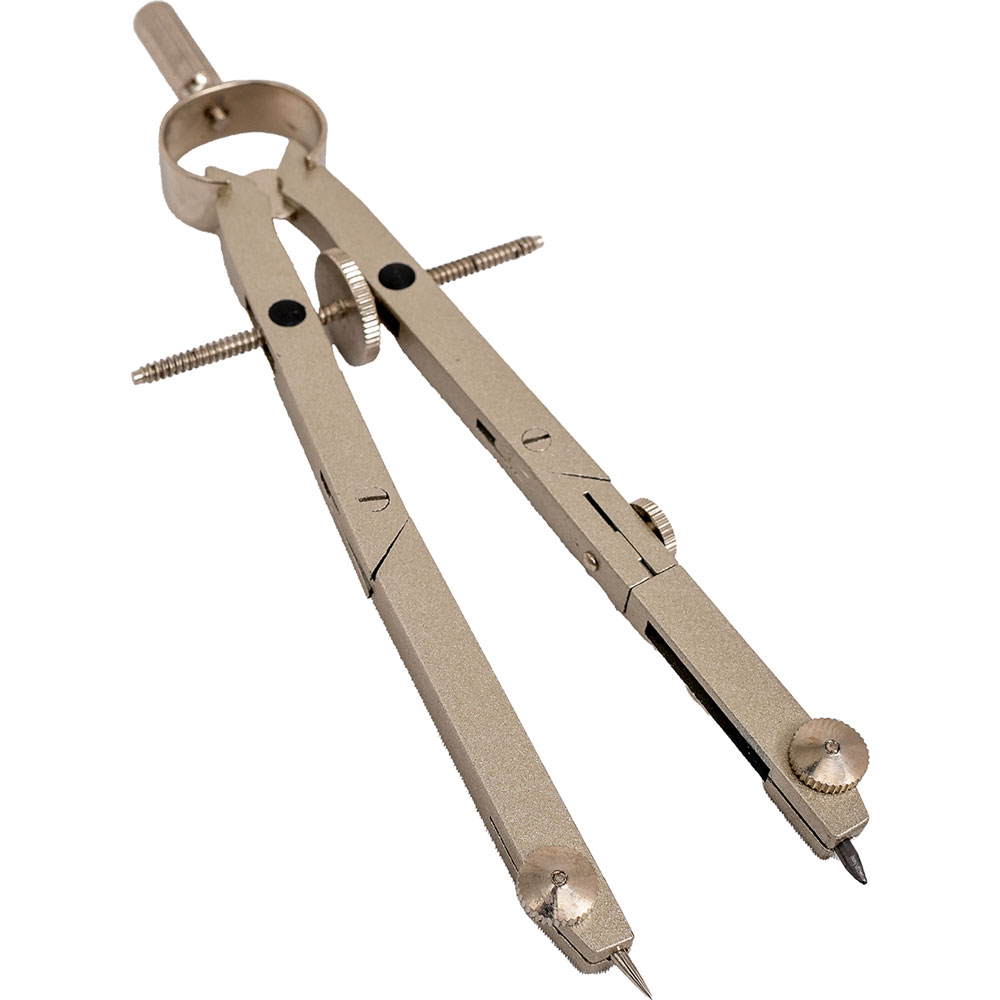 Compas para dibujo K+E HE1246 arco maestro set metálico | Lumen