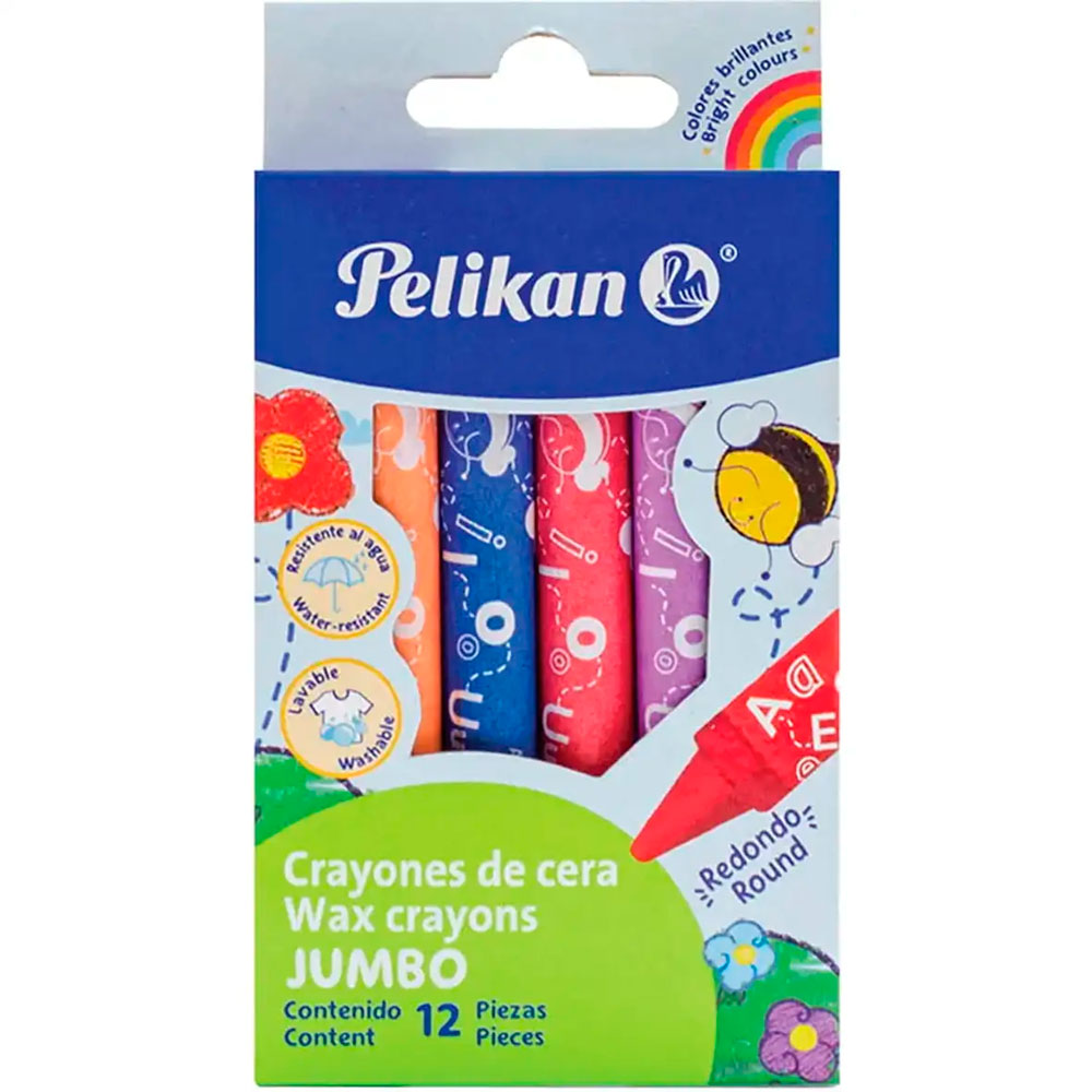Crayones Pelikan Jumbo Con 12 | Lumen