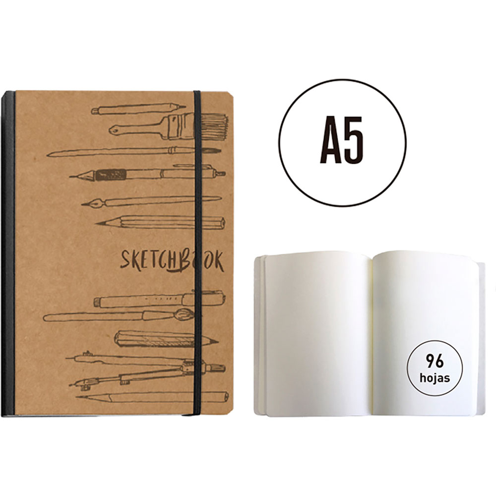 Cuaderno Arte Senfort Eco Sketch A5 80G Liso 96 Hojas | Lumen