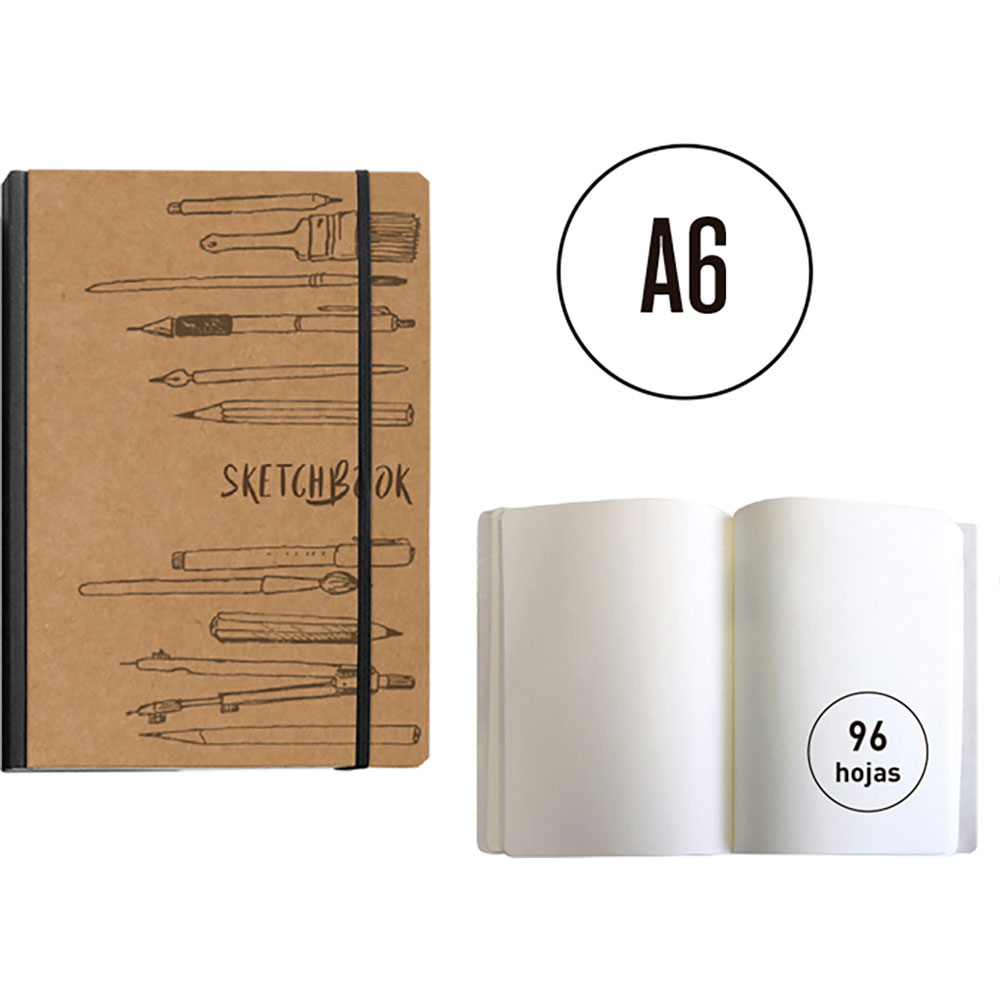 Cuaderno Arte Senfort Eco Sketch A6 80G Liso 96 Hojas | Lumen