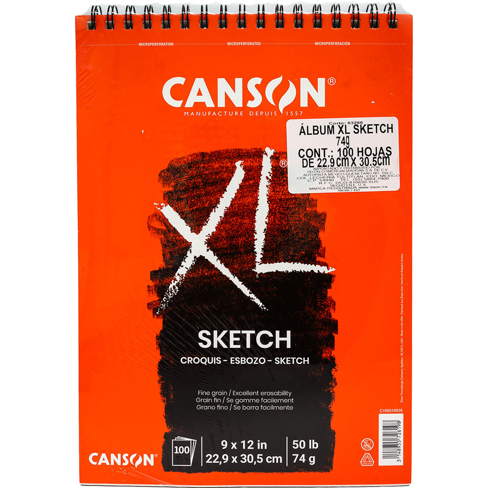 Cuaderno Canson XL Sketch | Papelería Lumen