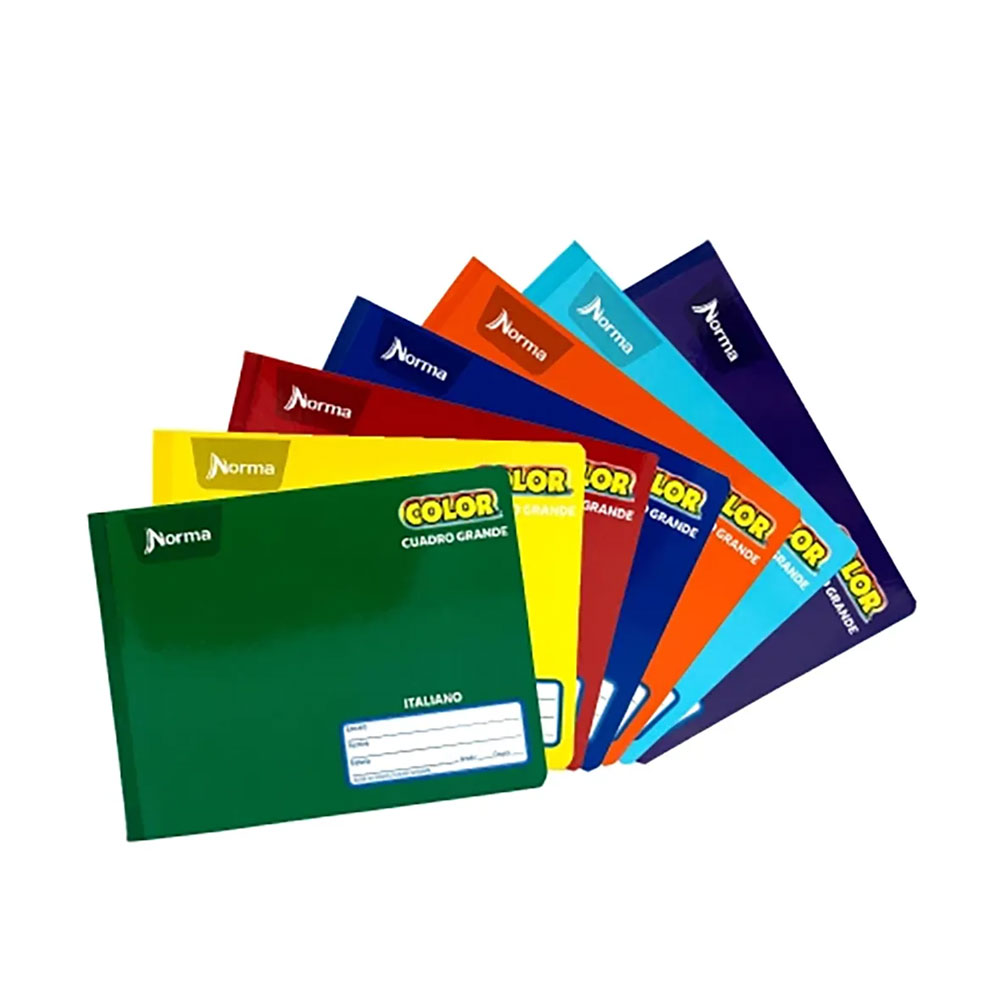 Cuaderno cosido forma italiana Norma Color 360 cuadro grande 100 hojas