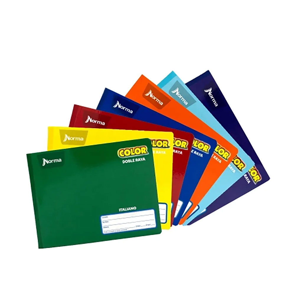 Cuaderno cosido forma italiana Norma Color 360 de raya 100 hojas