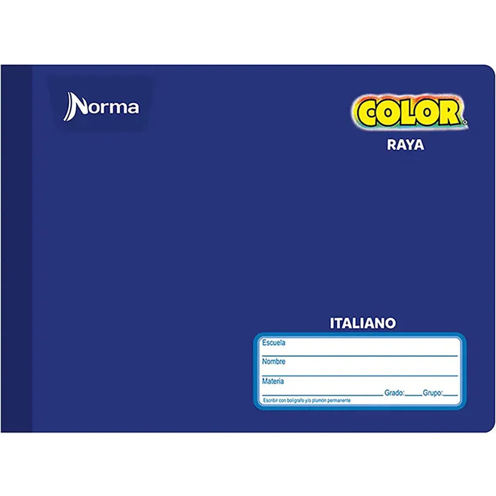 Cuaderno Cosido Forma Italiana Norma Color 360 De Raya 100 Hojas | Lumen