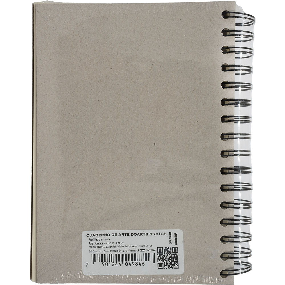 Cuaderno De Arte Doarts Pro Sketch 95G 14.8X21 Cm 100 Hojas | Papelería ...
