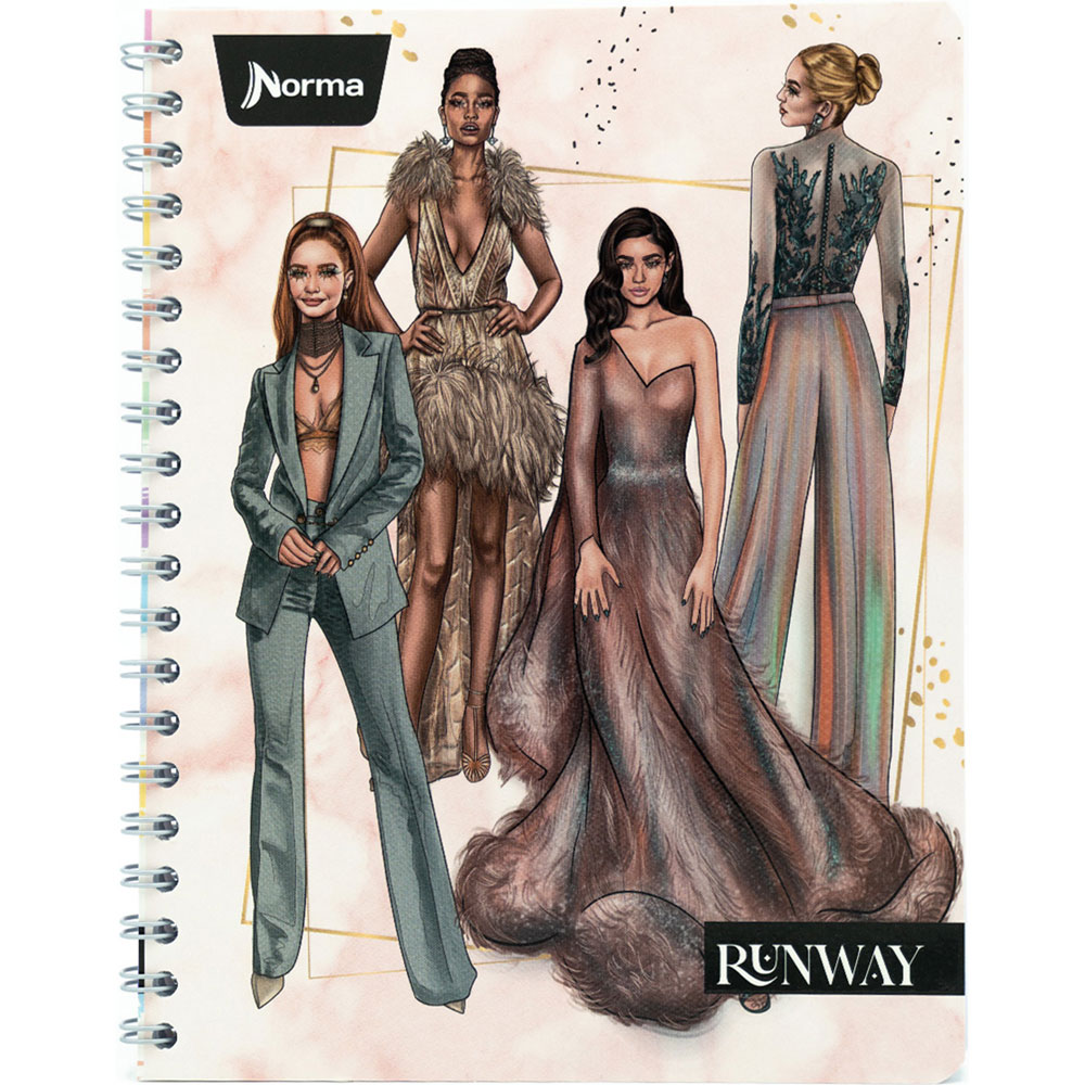 Cuaderno forma francesa Norma Runway doble arillo 100 hojas
