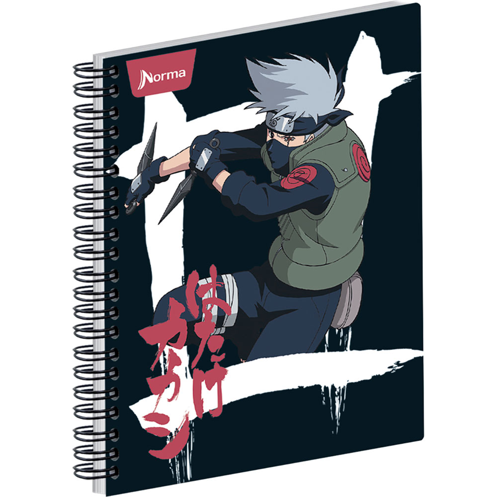 Cuaderno profesional Norma Naruto doble arillo de raya 100 hojas