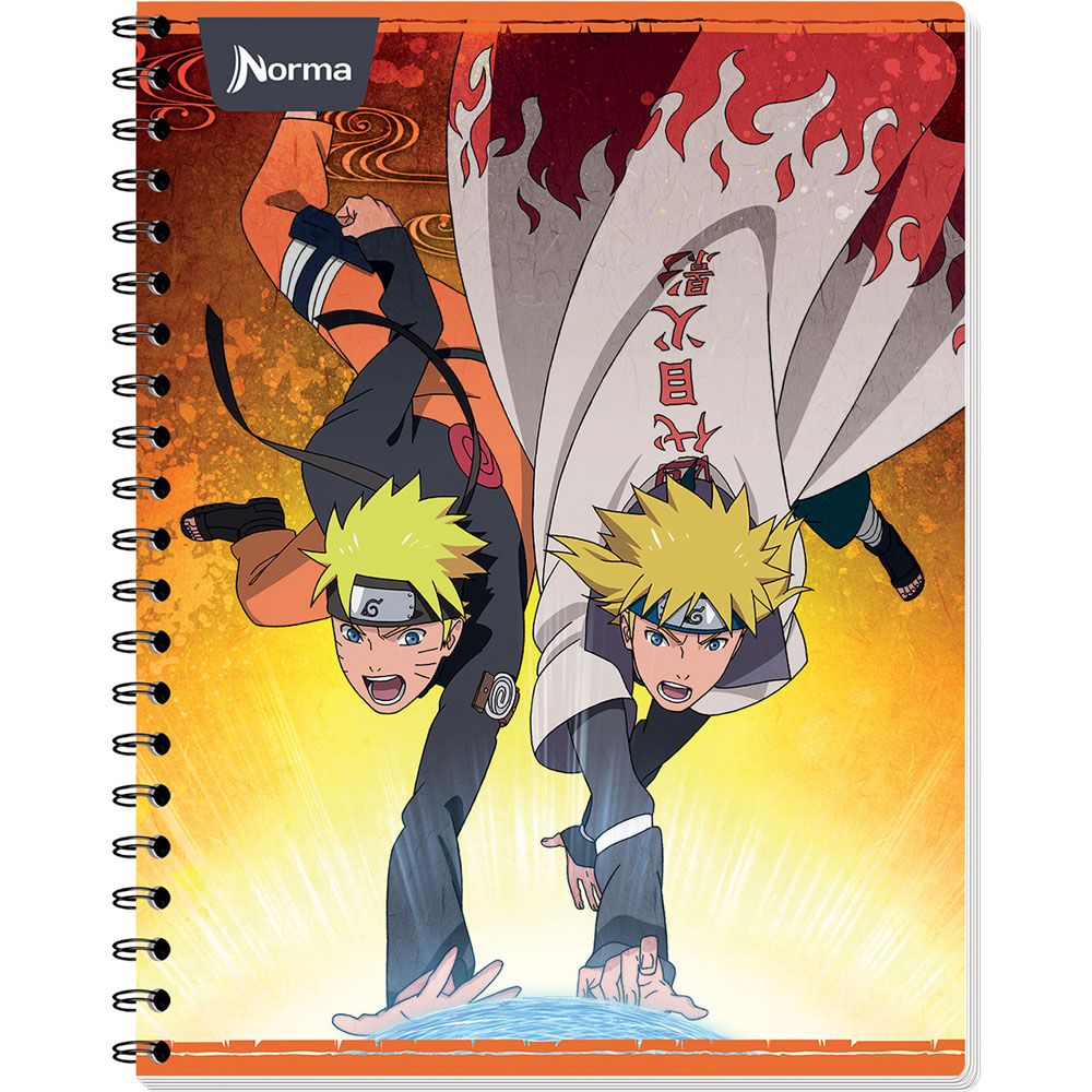 Cuaderno profesional Norma Naruto doble arillo de raya 100 hojas