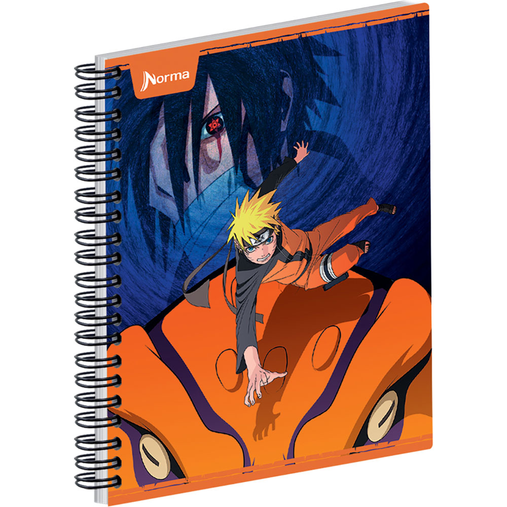 Cuaderno profesional Norma Naruto doble arillo de raya 100 hojas