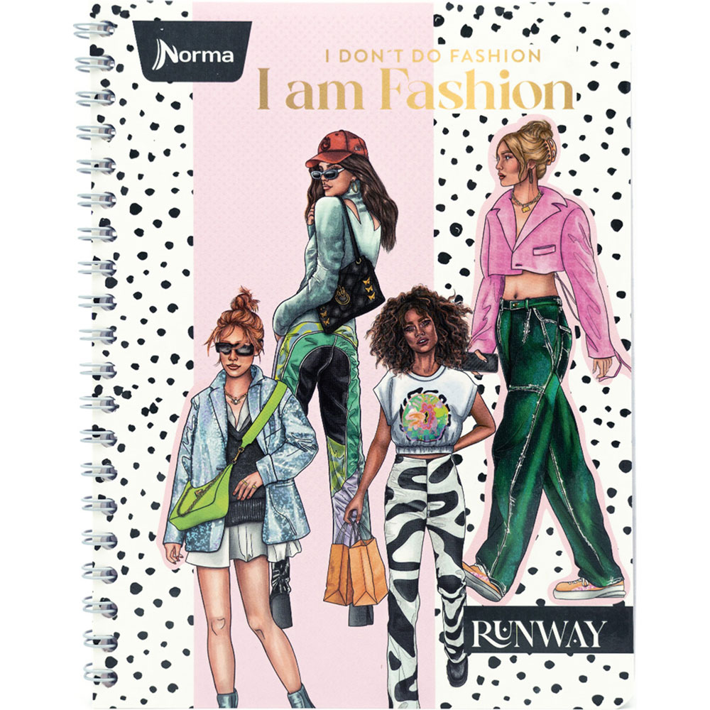 Cuaderno profesional Norma Runway doble arillo de raya 100 hojas