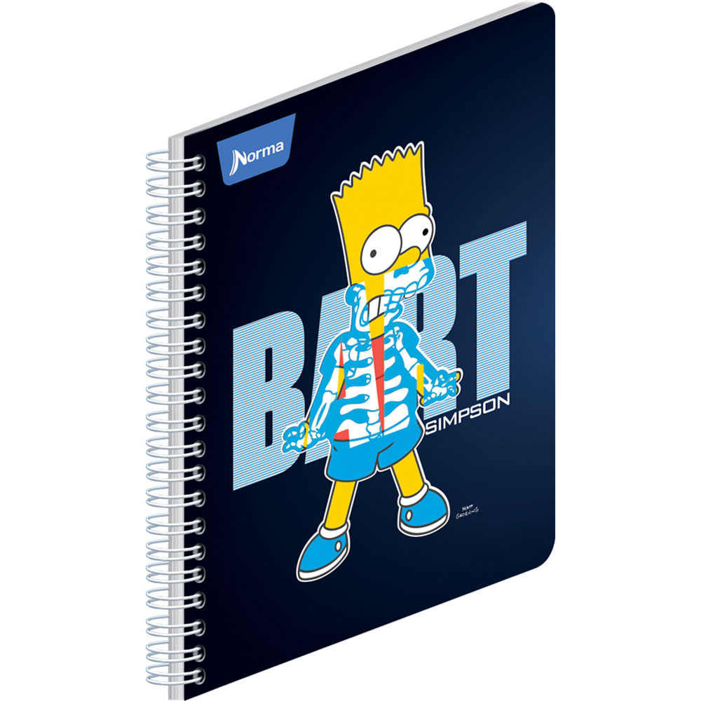 Cuaderno profesional Norma Simpsons doble arillo de raya 100 hojas