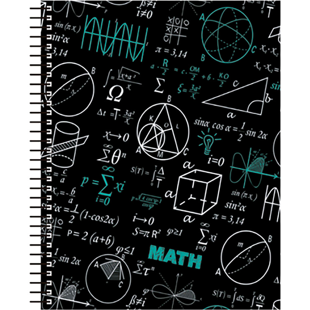 Cuaderno profesional Senfort Maths bicolor espiral cuadro chico 100hojas