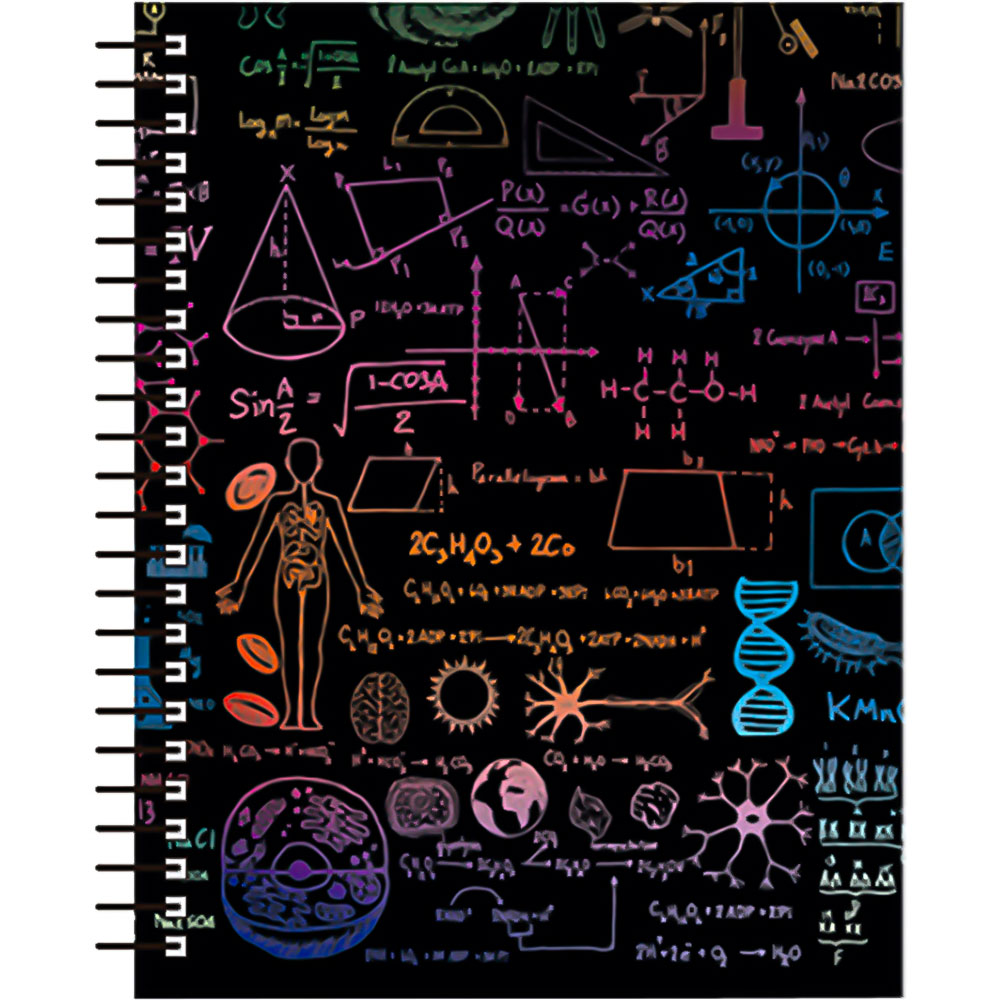 Cuaderno Profesional Senfort Maths Color Espiral Cuadro Chico 100 Hojas ...