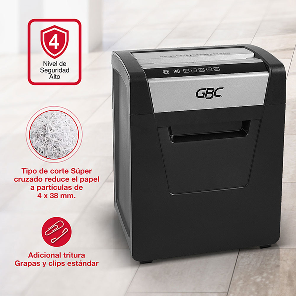 Destructora Gbc Sx15 Corte Cruzado | Papelería Lumen
