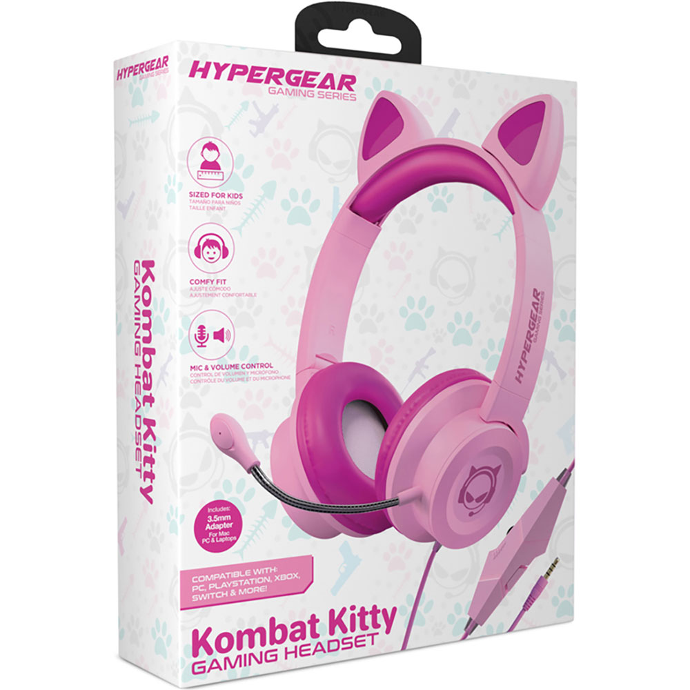 DIADEMA HYPERGEAR KOMBAT KITTY ROSA | Papelería Lumen