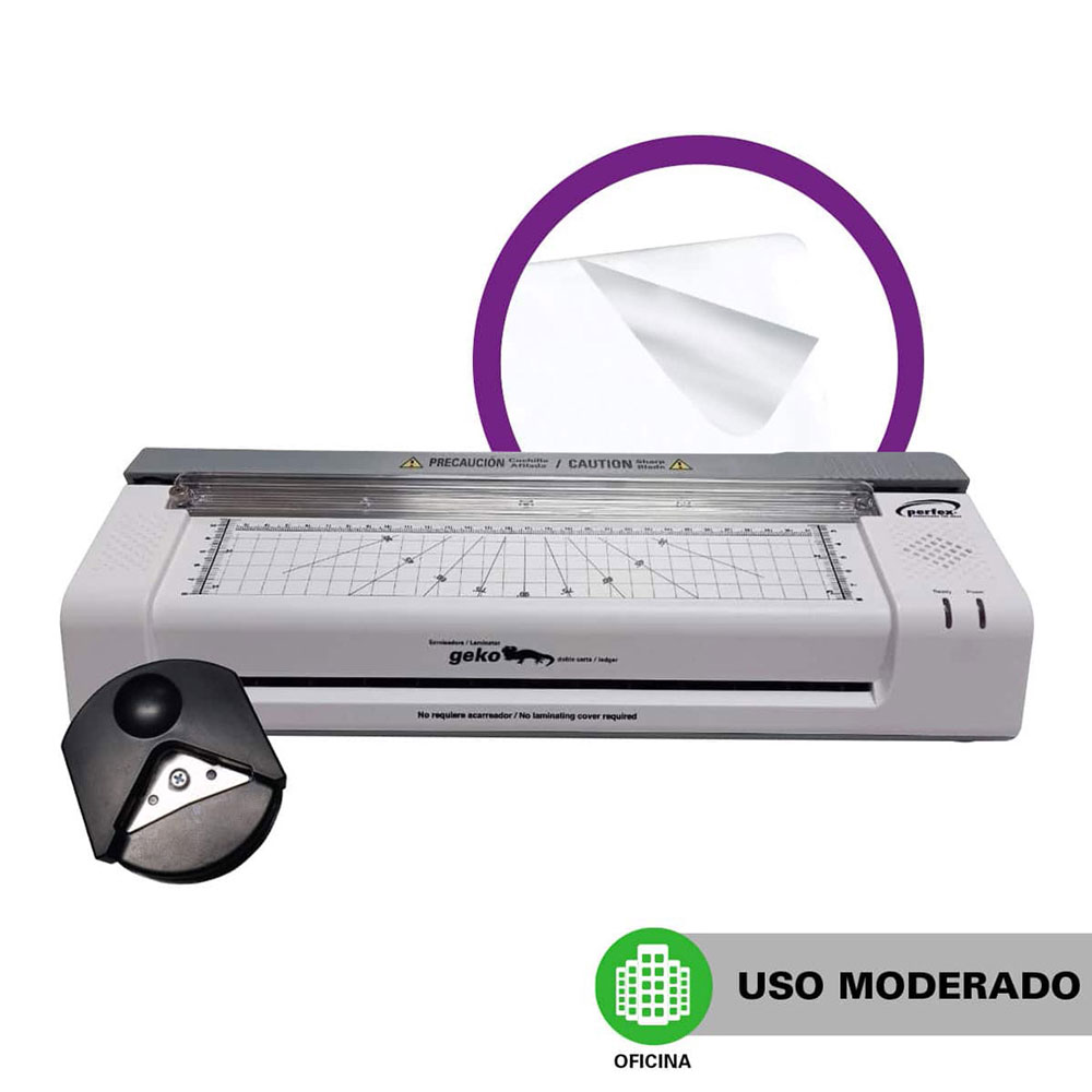 ENMICADORA PERFEX GEKO TAMAÑO CARTA 8 MLS - lumen.com.mx | Papelería Lumen