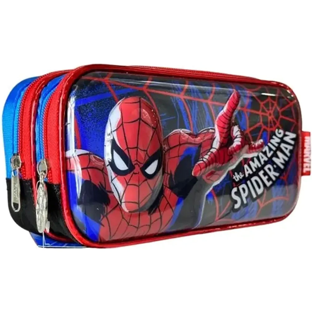 Estuche Ruz Marvel Spiderman Doble Azul/Rojo | Papelería Lumen