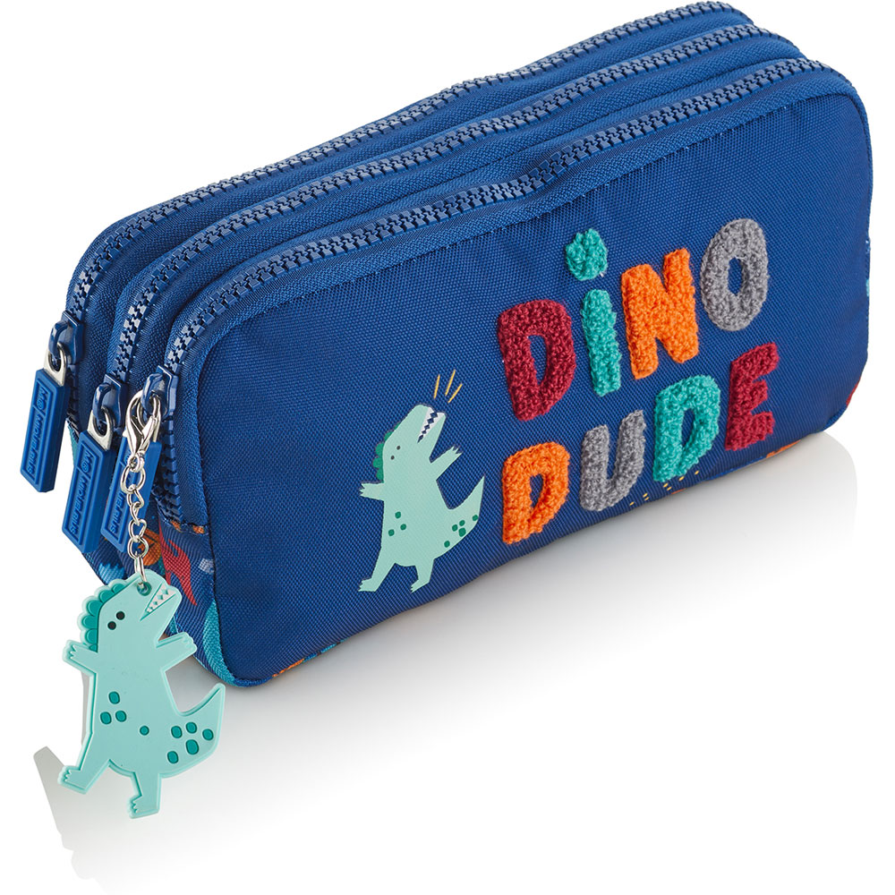 Estuche Escolar Mqr Fun Dino Triple RPET | Papelería Lumen