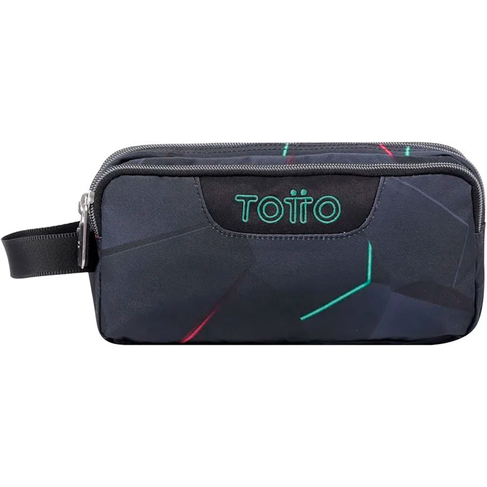 Estuche escolar triple Totto Agapec 4YO marino | Papelería Lumen