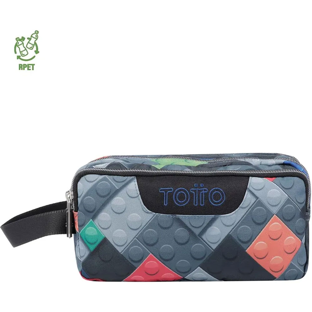 Estuche escolar triple Totto Agapec 4YP multicolor | Papelería Lumen