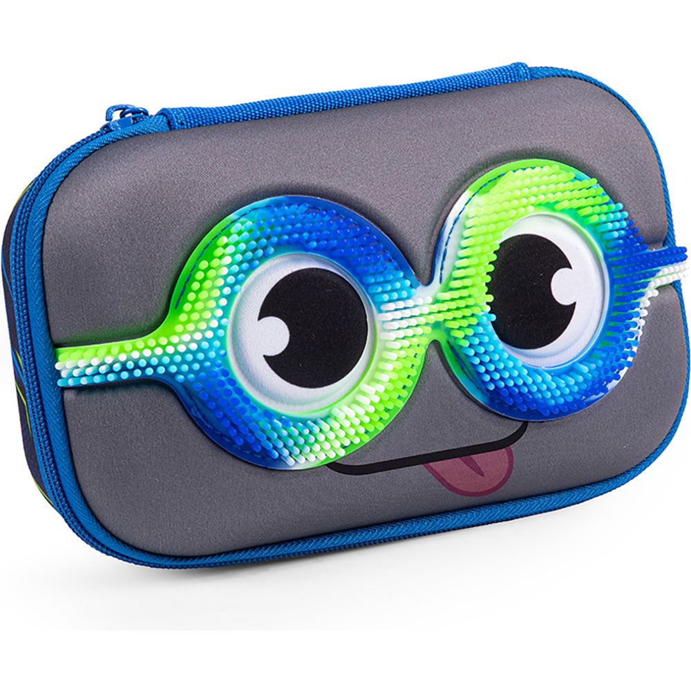 Estuche Escolar Zipit Silicón Glasses Negro | Papelería Lumen