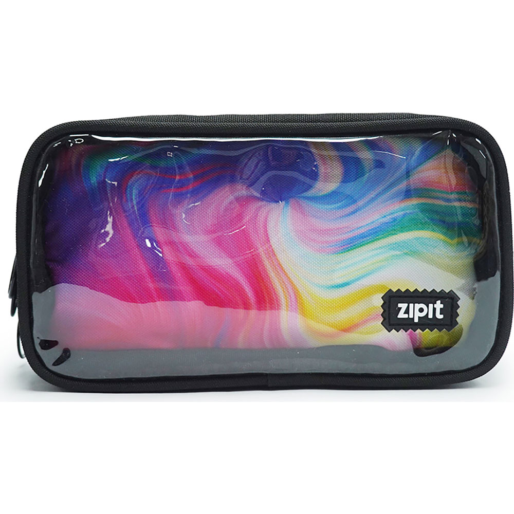 Estuche Escolar Zipit Triple Negro Rainbow | Lumen