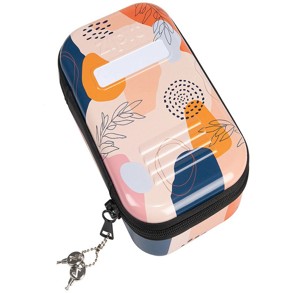 Estuche Escolar Zipit Zip&Lock Metalica Abstract | Lumen