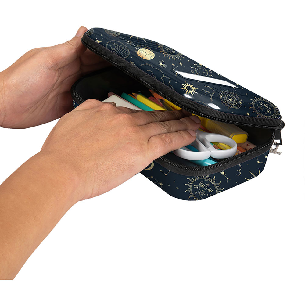 Estuche escolar Zipit Zip&Lock Metalica Comet