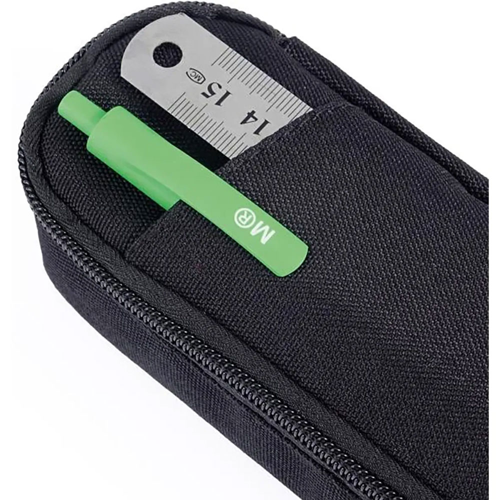 ESTUCHE ESCOLAR MIQUELRIUS URBAN RECTANGULAR RECICLADO NEGRO