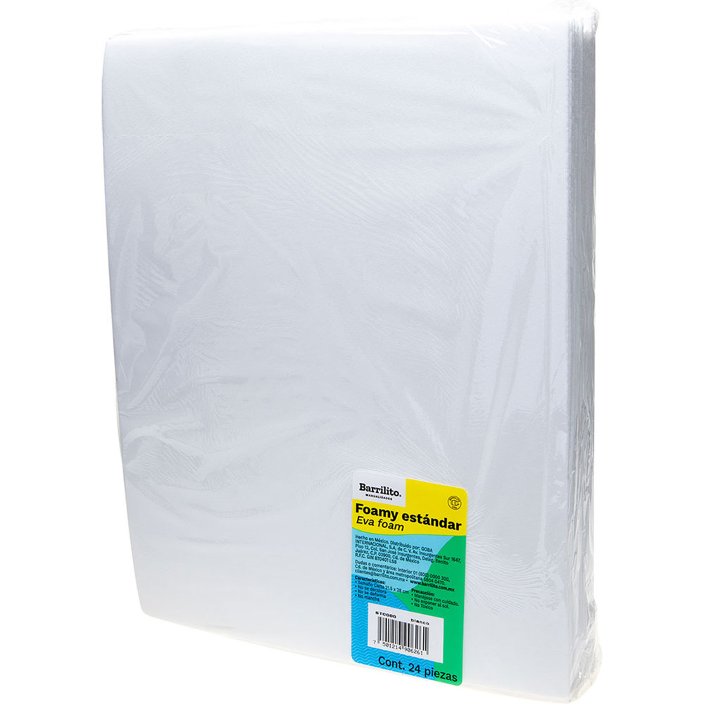 Foamy Carta Blanco Con 24 Piezas Barrilito | Lumen