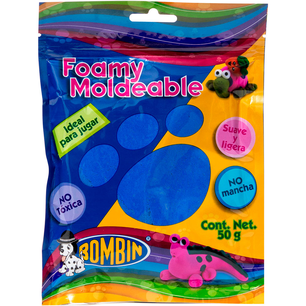 Foamy Moldeable Bombin Azul 50 G | Papelería Lumen