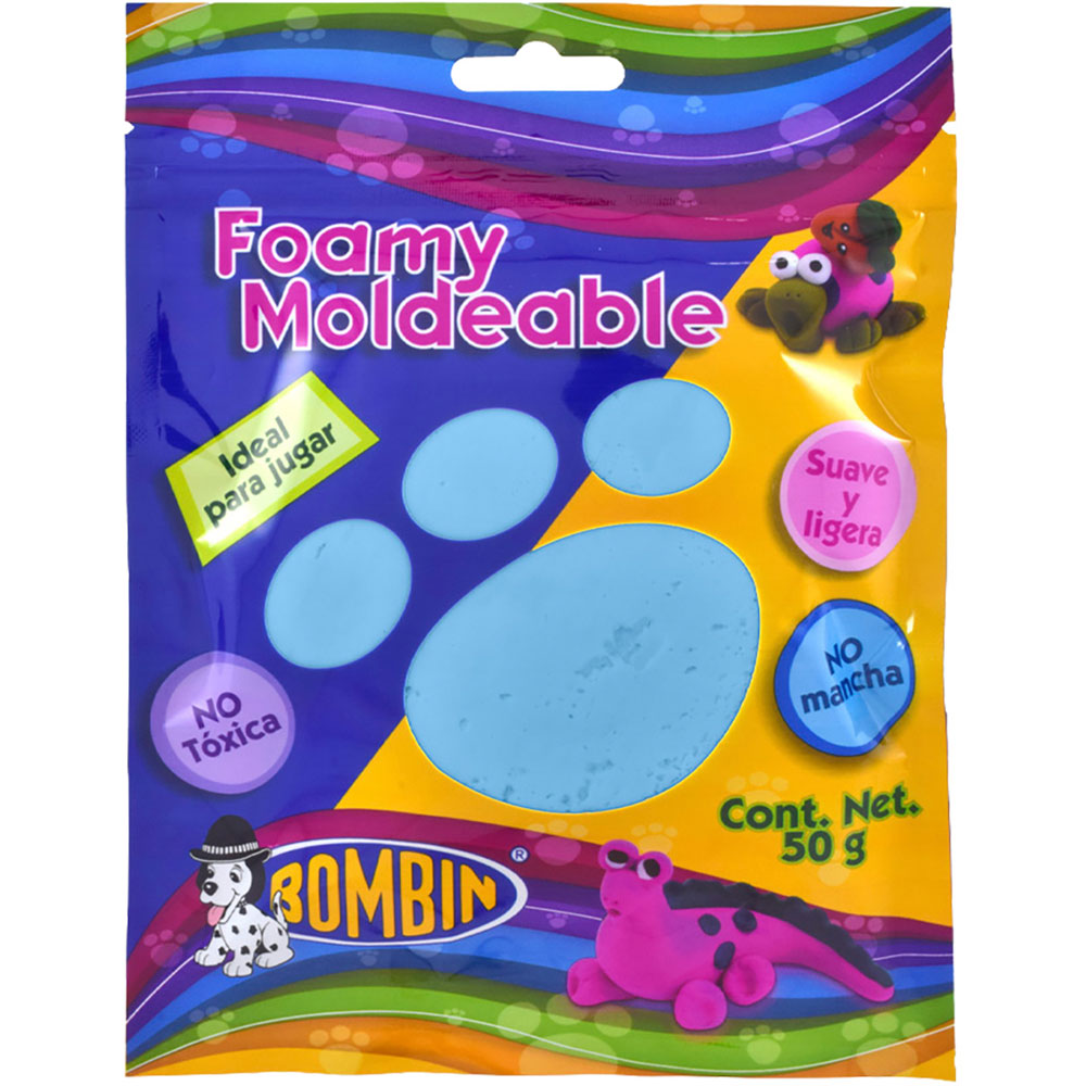 Foamy Moldeable Bombin Azul Cielo 50 G | Papelería Lumen